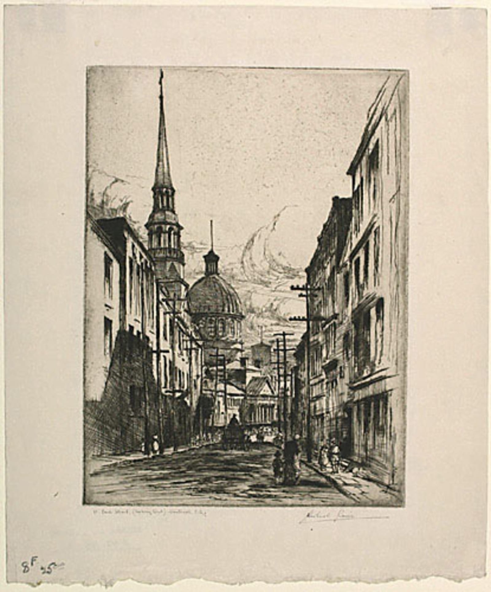 La Rue Saint-Paul (vue vers l'ouest), à Montréal - Raine, Herbert ...