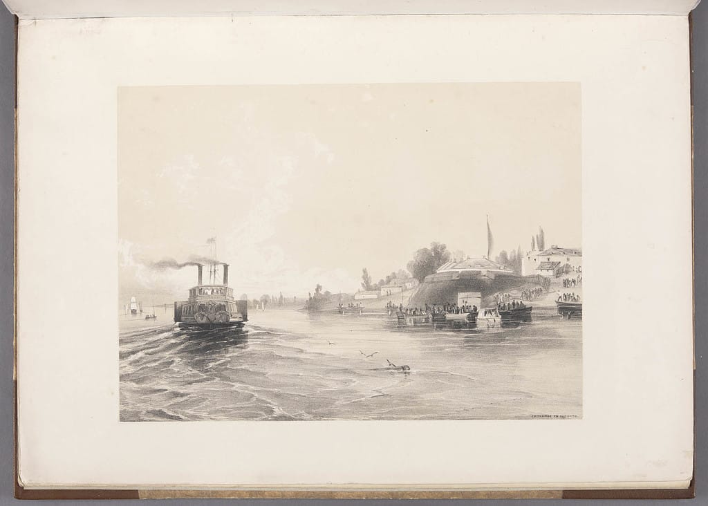 La Chute Montmorency, de l'album Sketches in the Canadas - Smyth, Coke ...