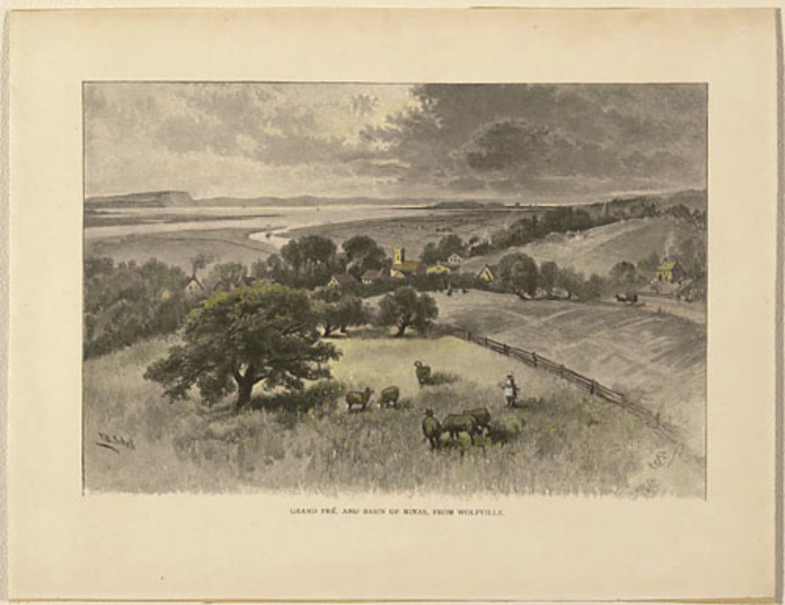 Grand-Pré et le Bassin de Minas vus de Wolfville - Schell, Frederic B ...