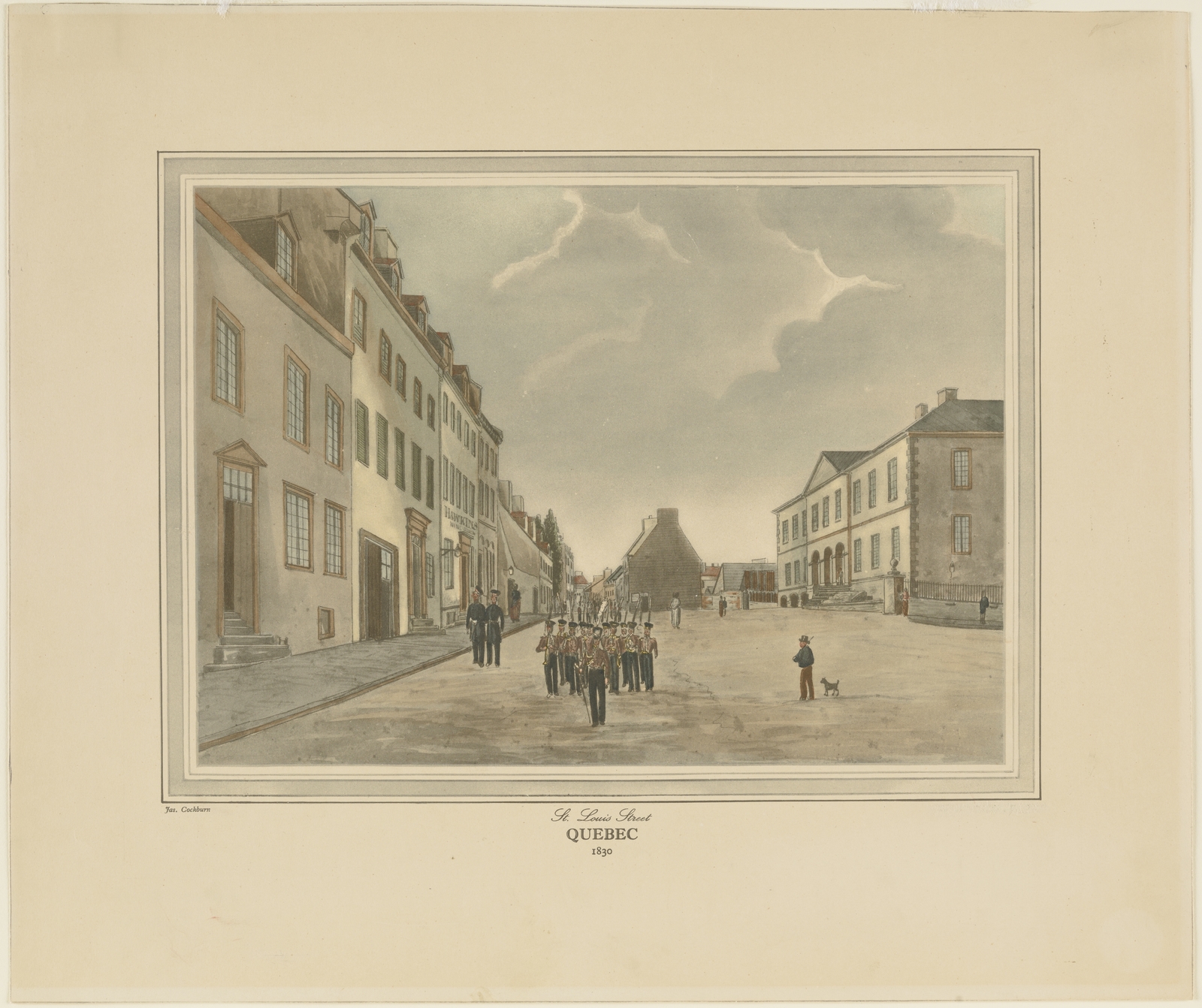 La Rue Saint-Louis à Québec, 1830 - Cockburn, James Pattison ...