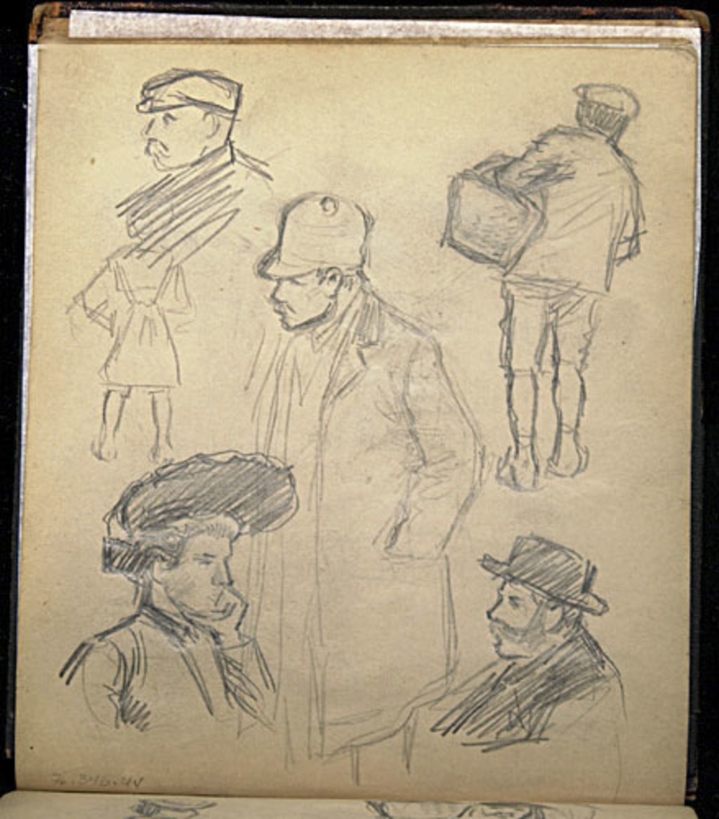 Études de personnages et de costume - Massicotte, Edmond-Joseph ...