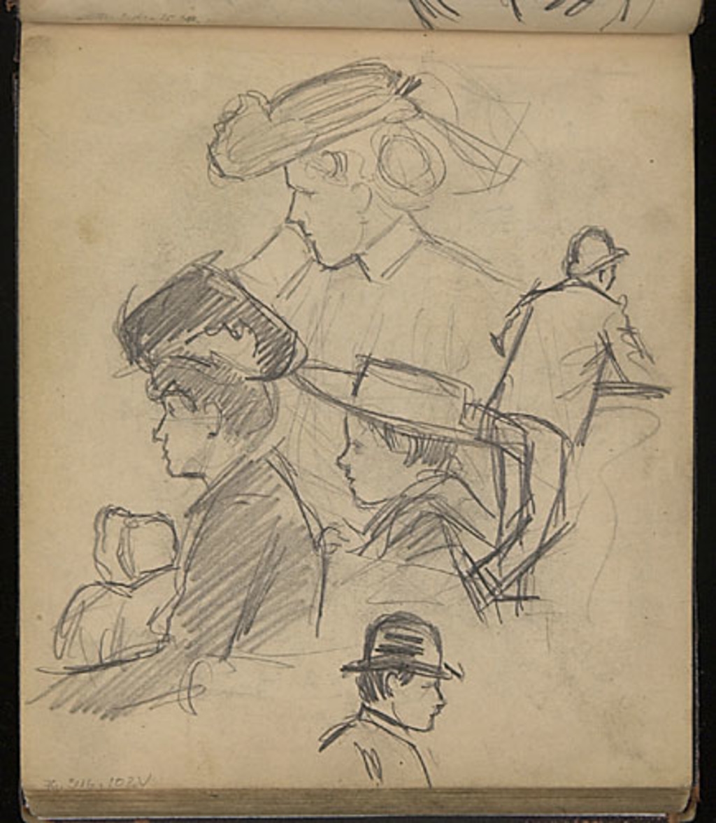 Études de personnages et de costume - Massicotte, Edmond-Joseph ...