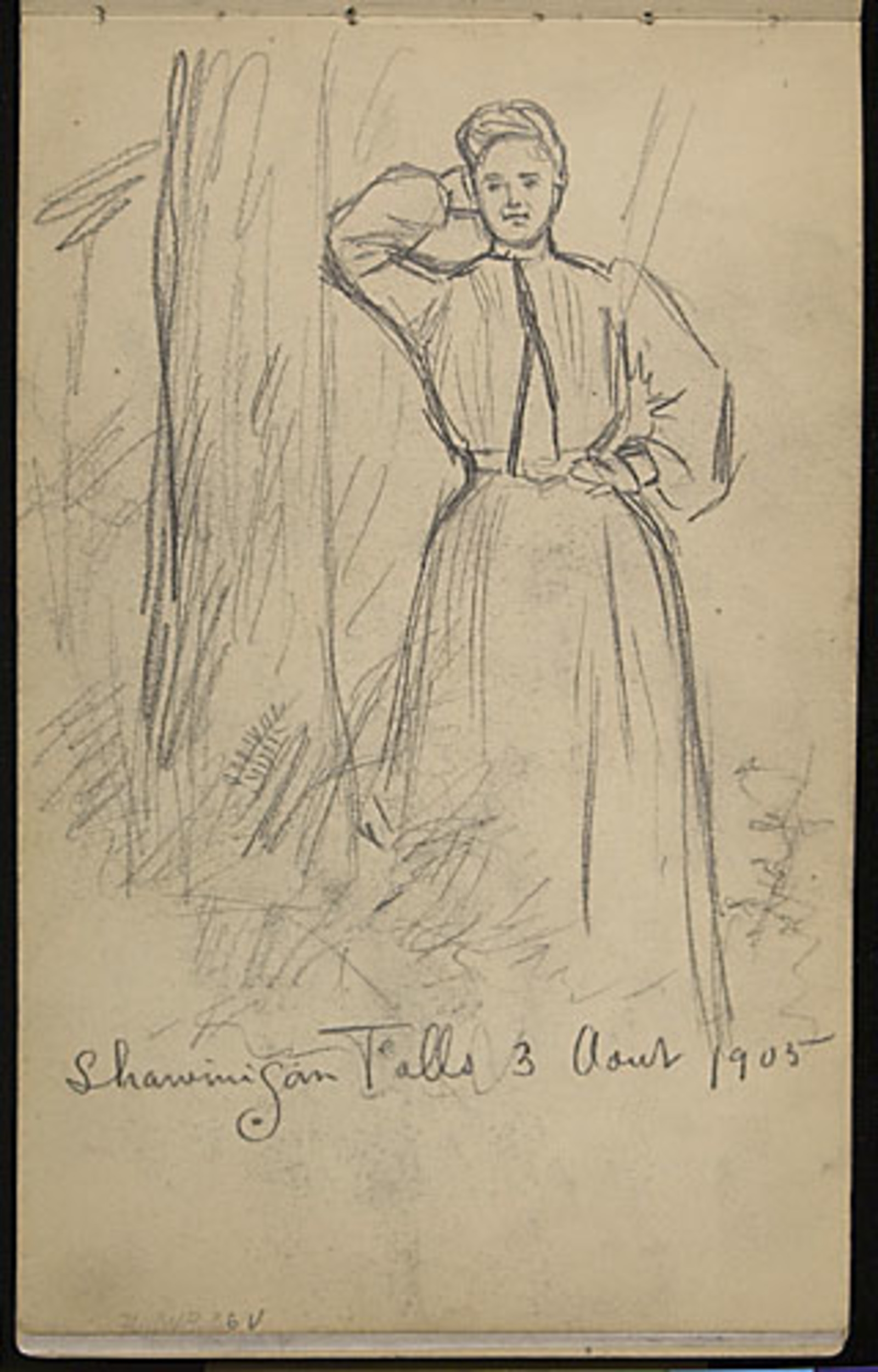 Portrait de femme à Shawinigan Falls - Massicotte, Edmond-Joseph ...