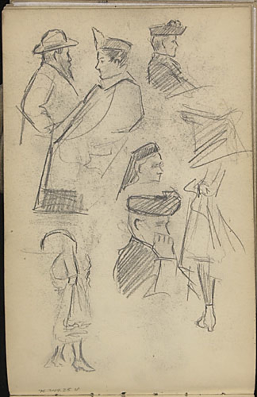 Études de personnages et de costume - Massicotte, Edmond-Joseph ...