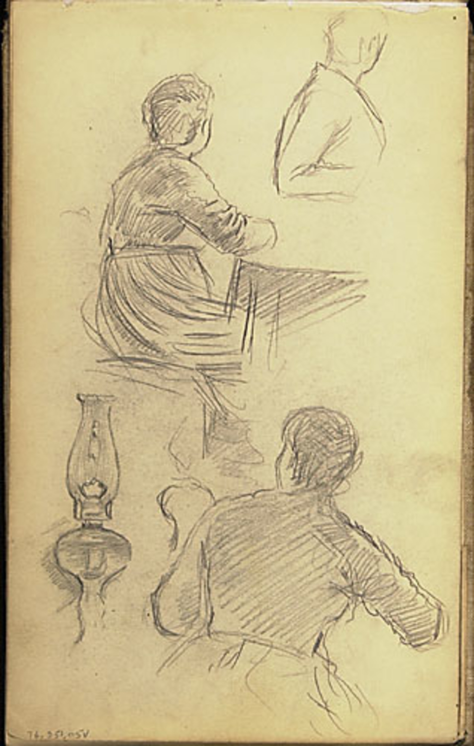 Études d'effets de clair-obscur ou femmes à la lampe - Massicotte ...