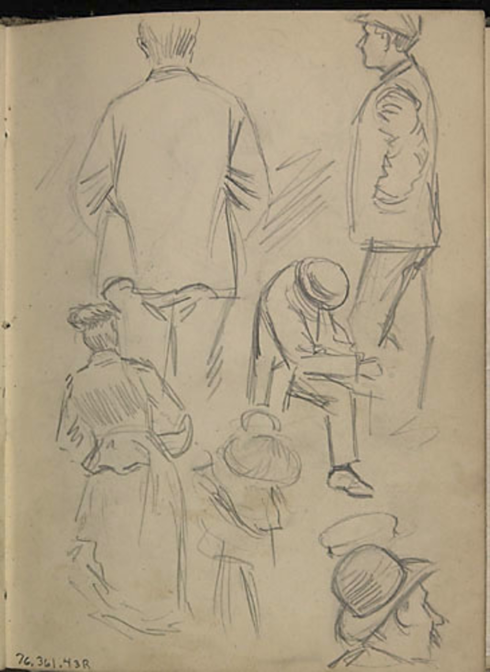 Études de personnages et de costume - Massicotte, Edmond-Joseph ...