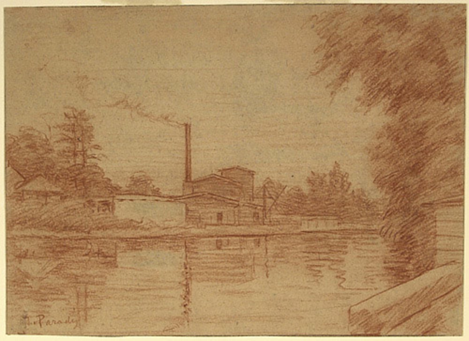 Usine sur un cours d'eau - Paradis, Jobson | Collections | MNBAQ