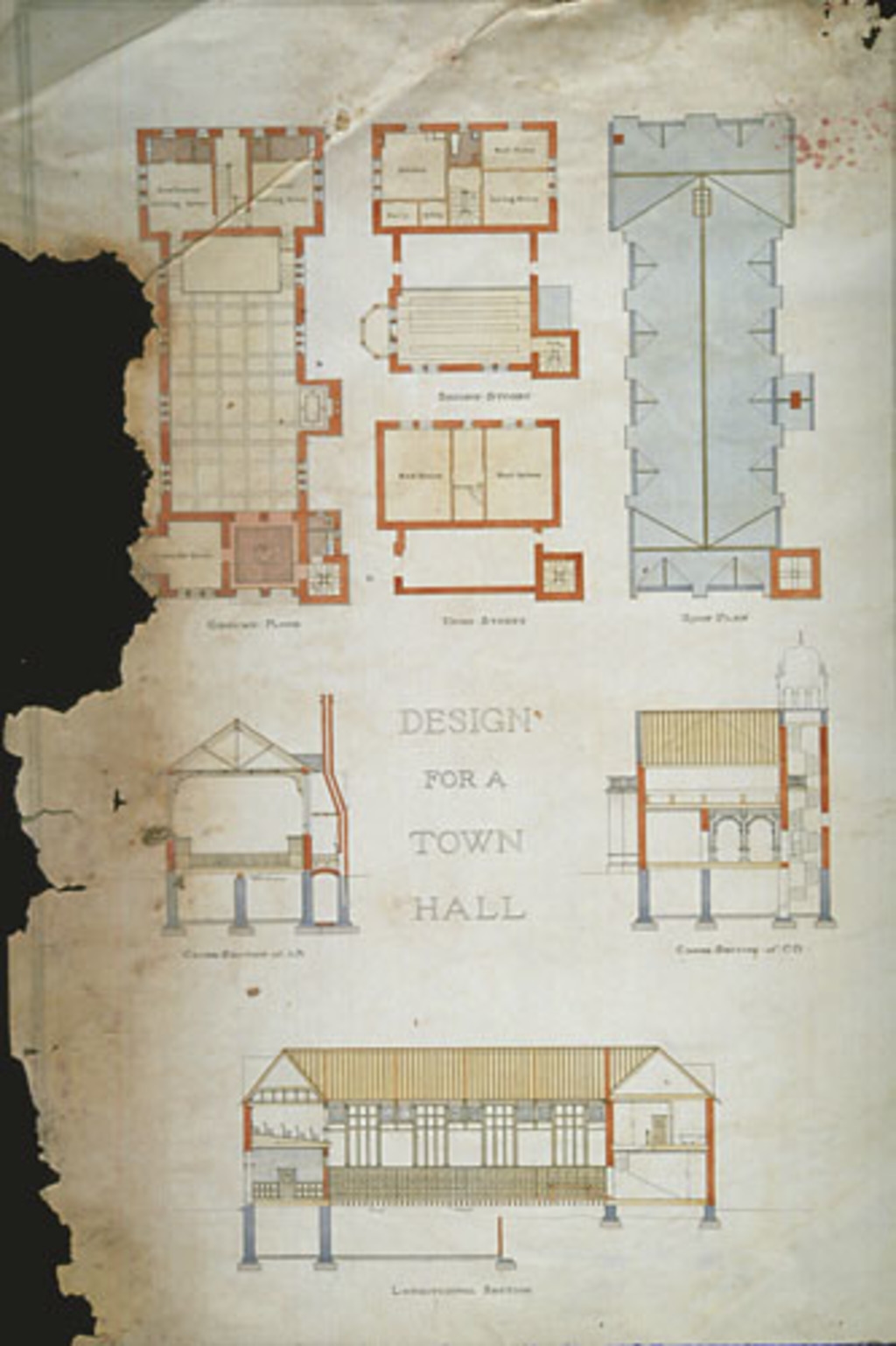 Design for a Town Hall - Staveley, Edward Black | Collections | MNBAQ