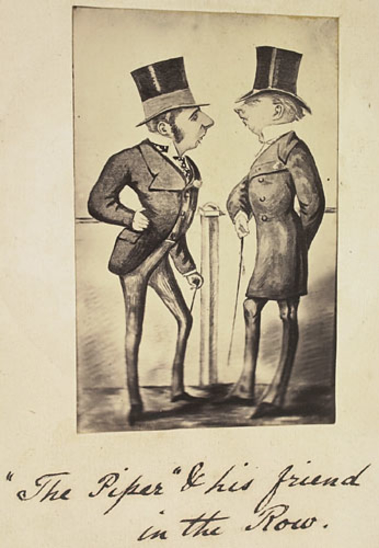 « The Piper » & his Friend in the Row. Photographie d'un dessin, de l ...