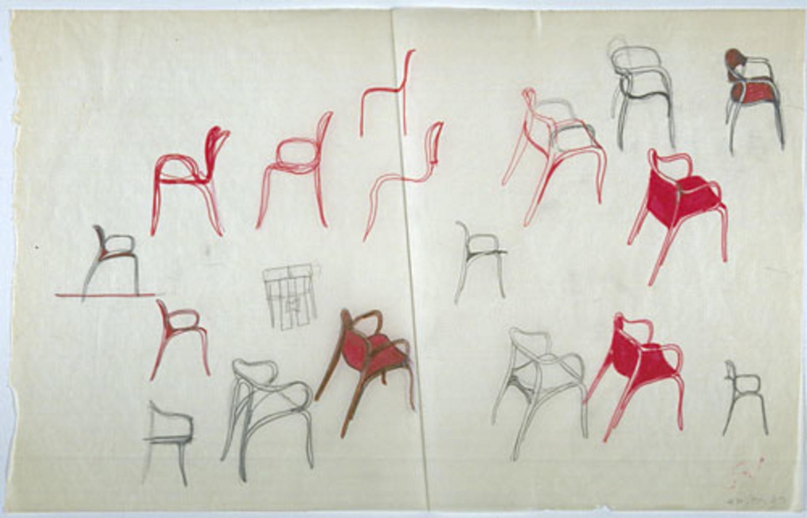 Esquisses de chaises - Ball, Douglas | Collections | MNBAQ