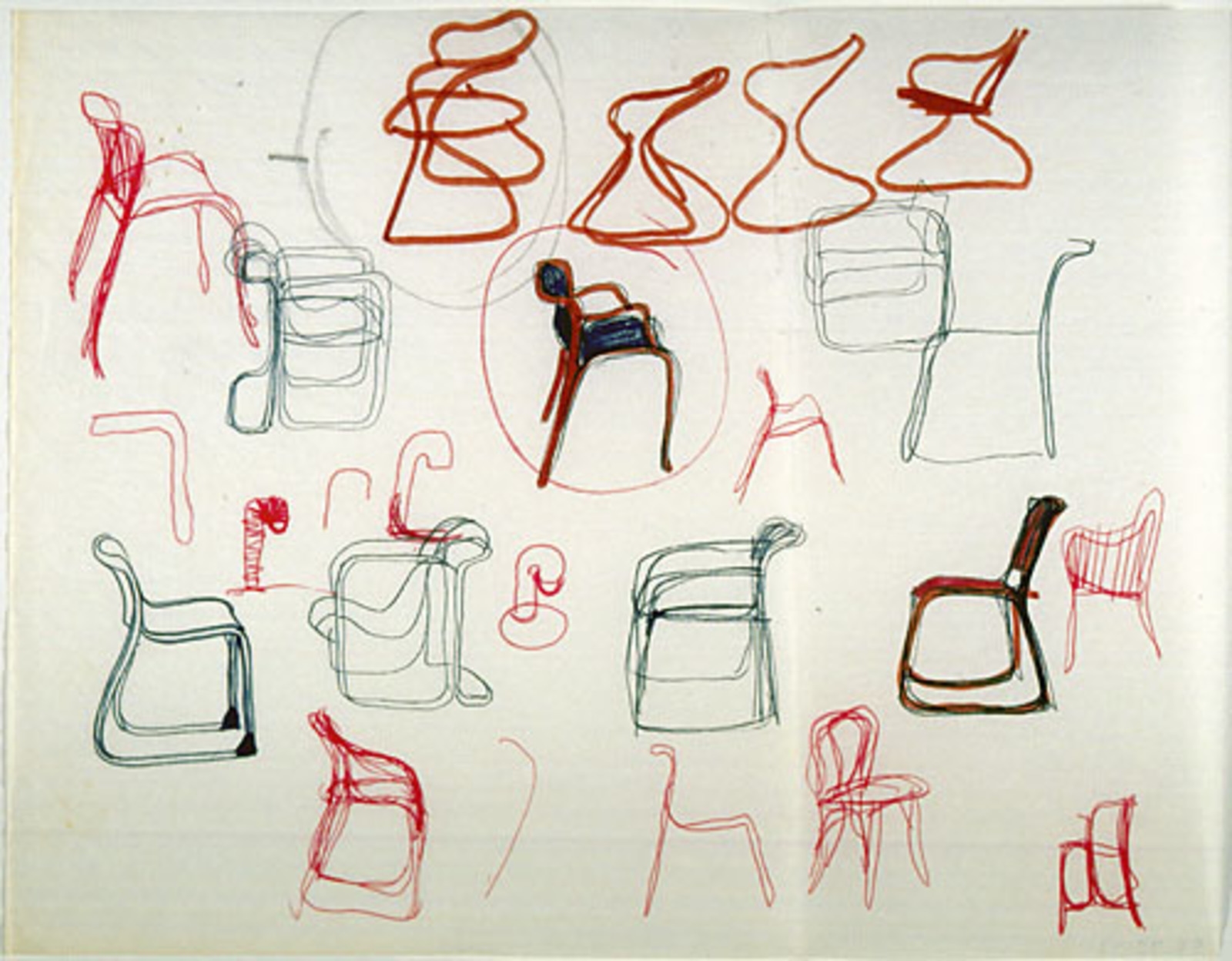 Esquisses de chaises - Ball, Douglas | Collections | MNBAQ