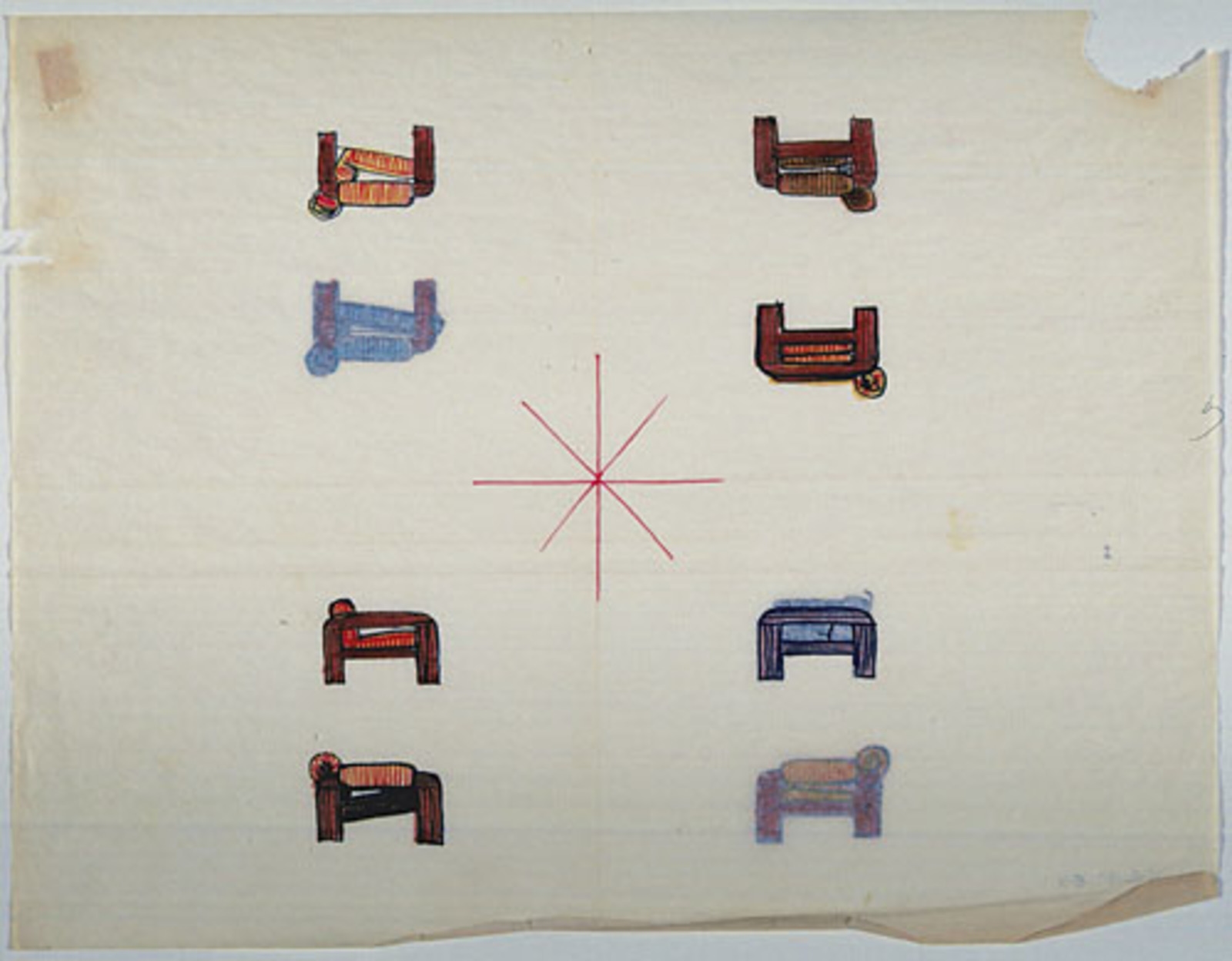 Esquisses de chaises et de fauteuils - Ball, Douglas | Collections | MNBAQ