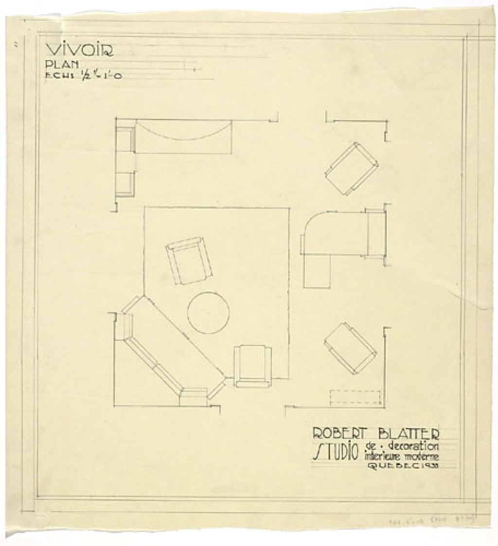 Plan au sol d'un vivoir - Blatter, Robert | Collections | MNBAQ