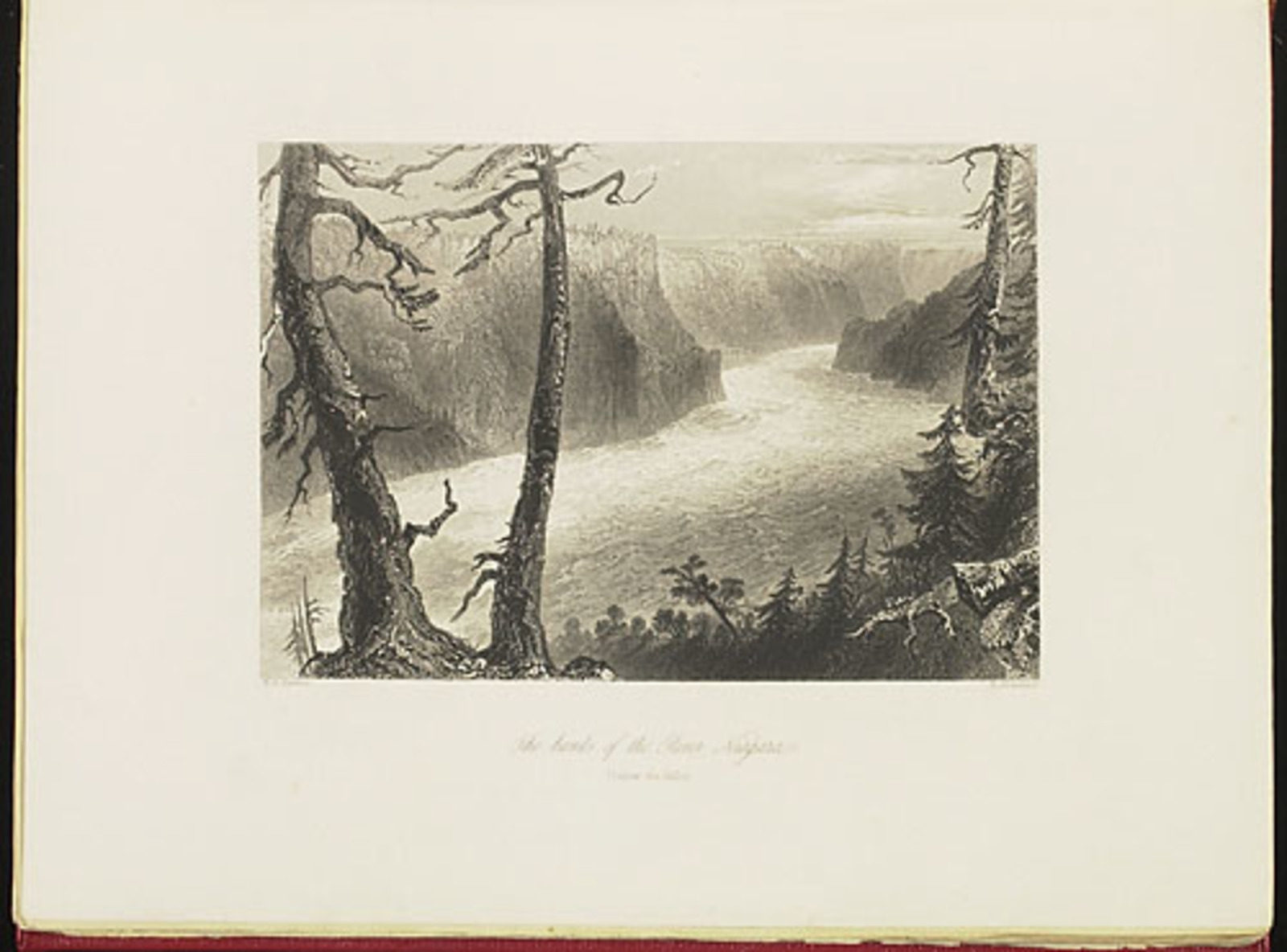 Les Rives du fleuve Niagara en contrebas des chutes, du Canadian ...