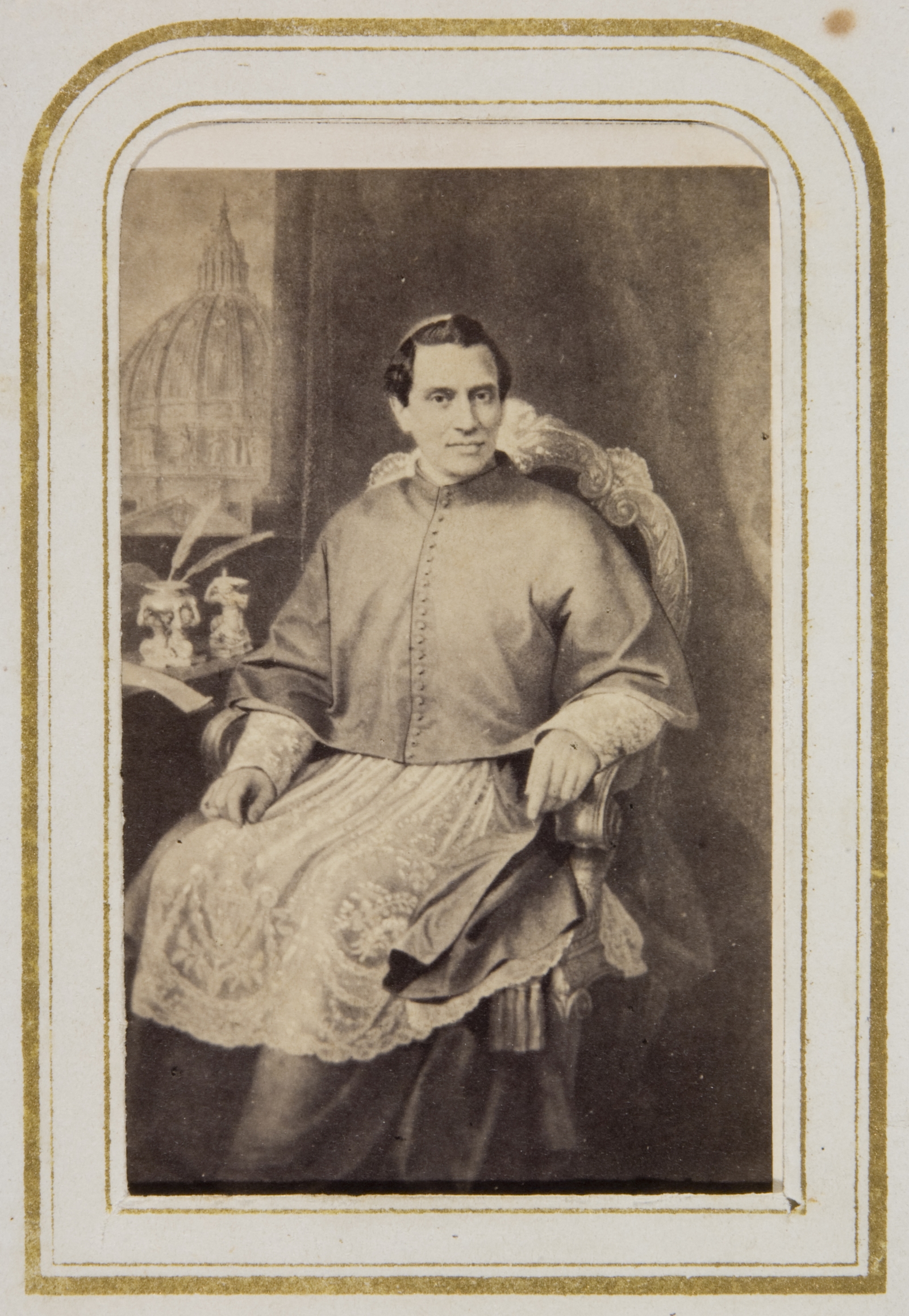 Le Cardinal Giacomo Antonelli. Photographie d'une gravure, de l'album ...