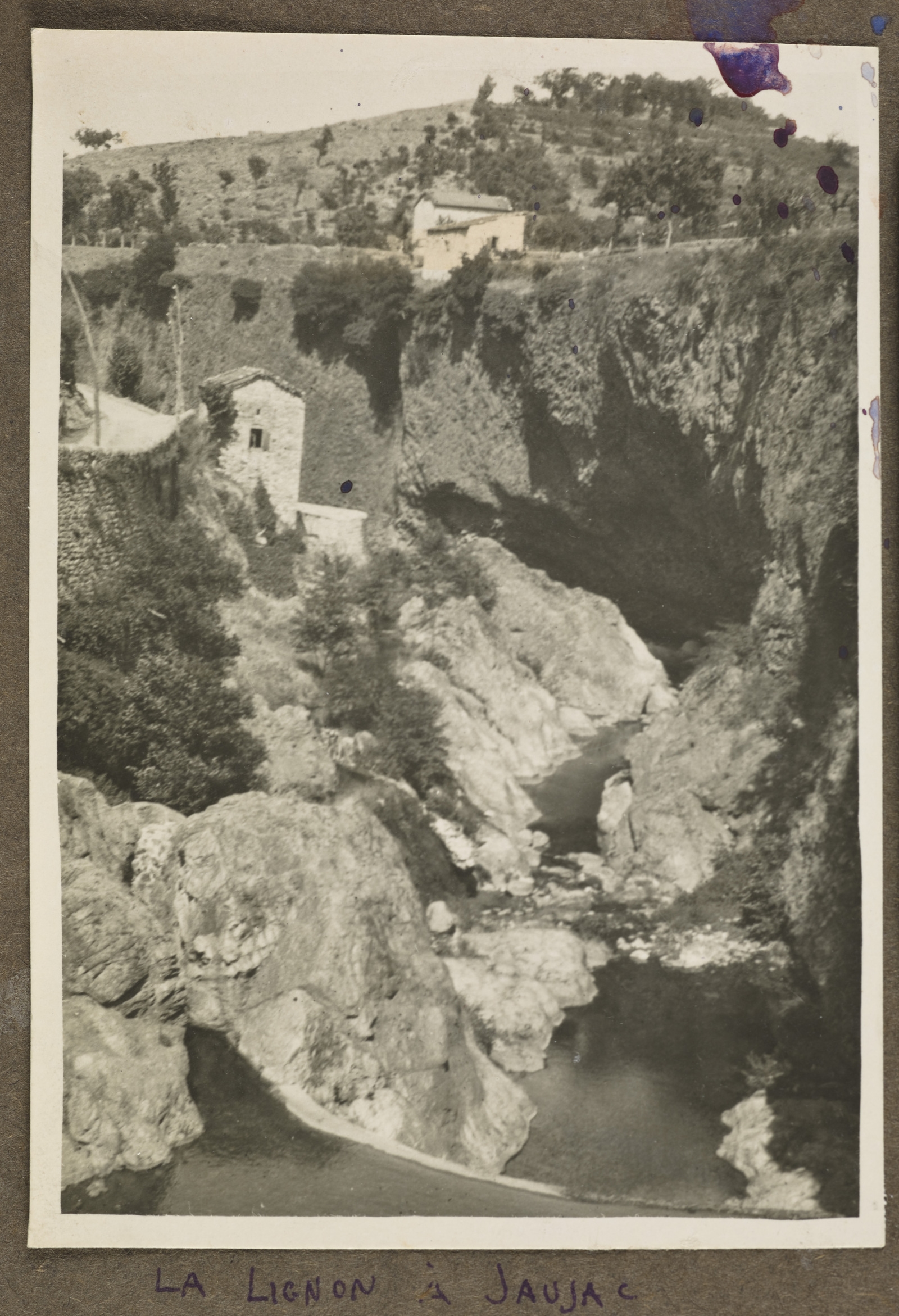 Vue de la rivière le Lignon, Jaujac, France - Préfontaine, Fernand ...
