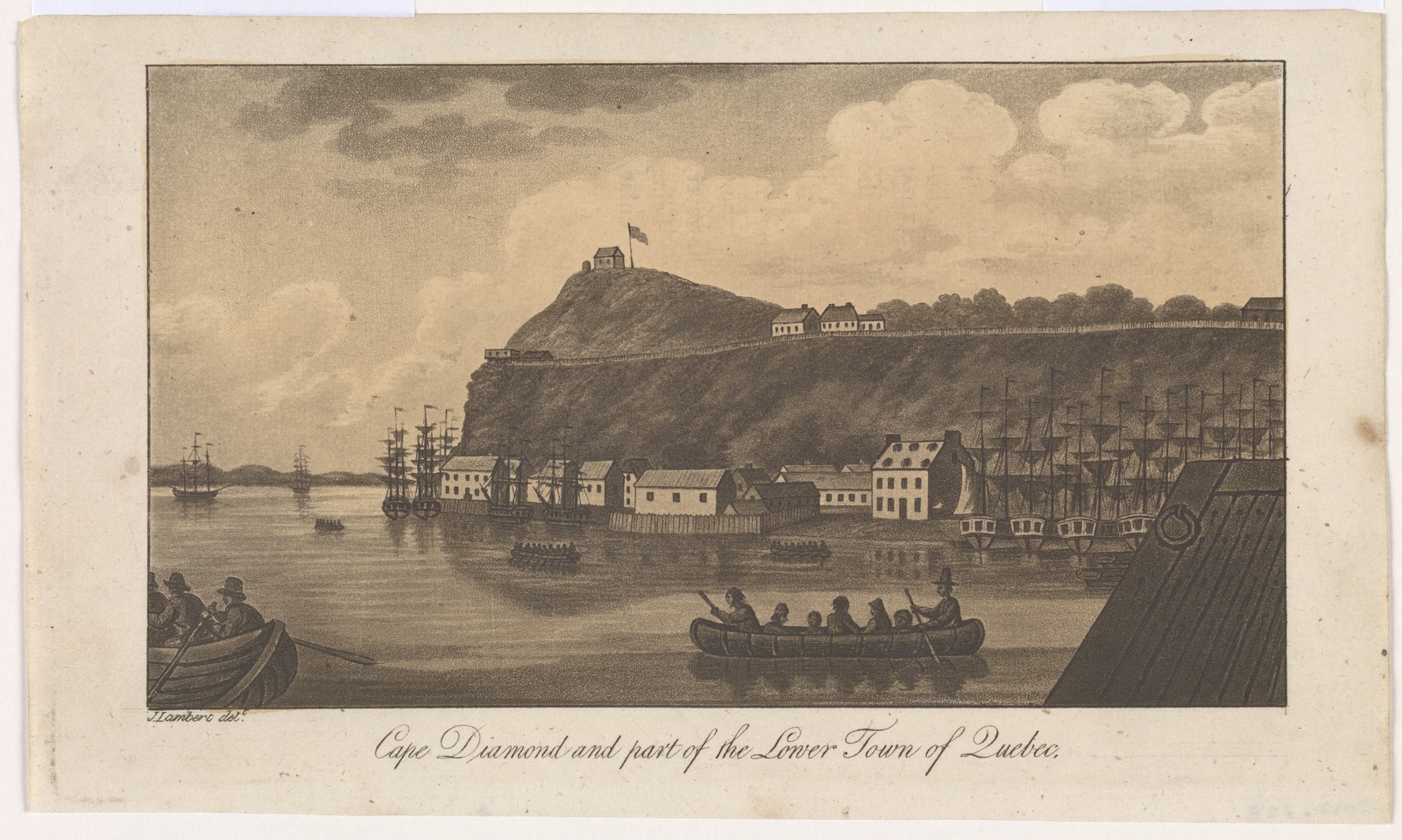 Le Cap Diamant et une partie de la Basse-Ville de Québec, extrait de l ...