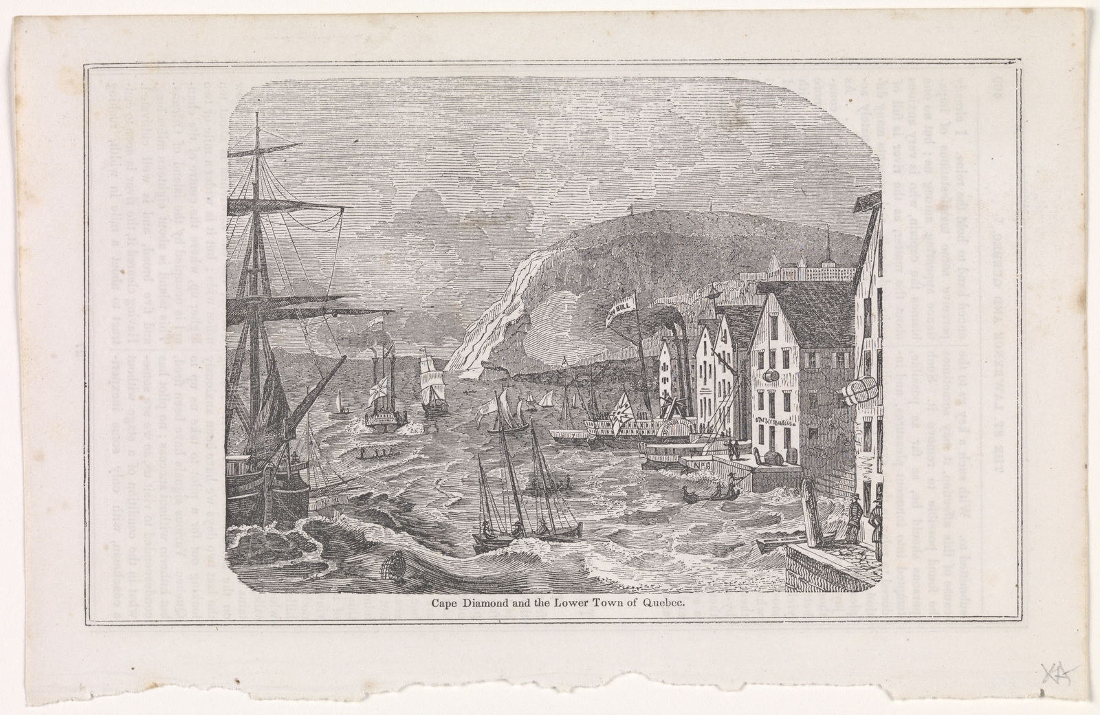 Le Cap Diamant et la Basse-Ville de Québec - Inconnu | Collections | MNBAQ